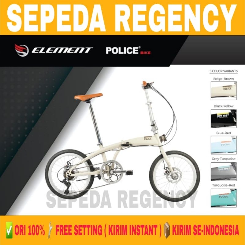 Jual Sepeda Lipat ELEMENT POLICE MILAN 20 Inch Pastel Color Series 8 ...