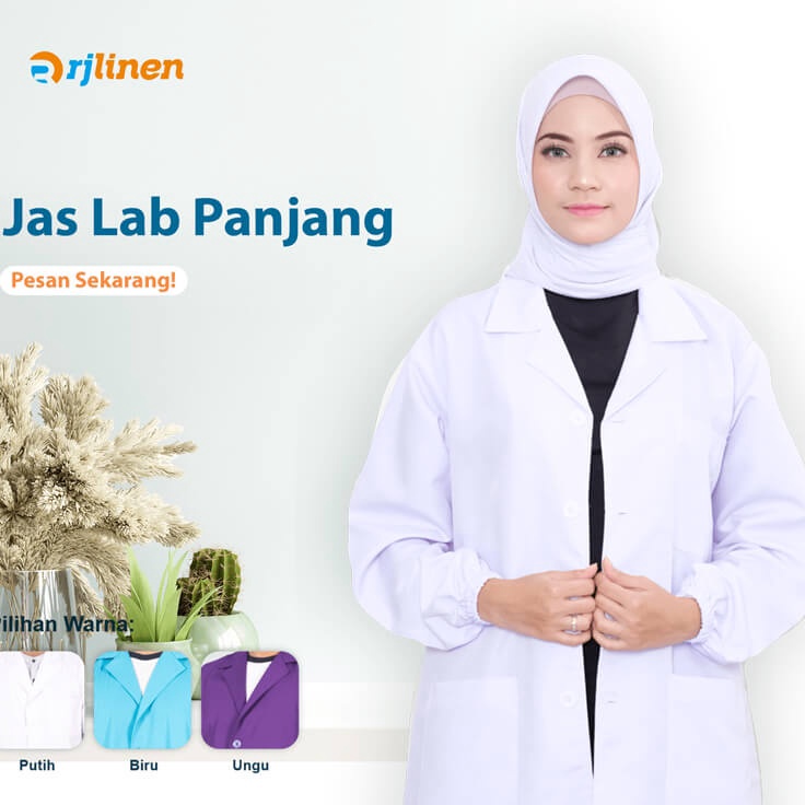 Jual Kejar Murah JAS LABORATORIUM LENGAN PANJANG JAS PRAKTEK JAS LAB ...