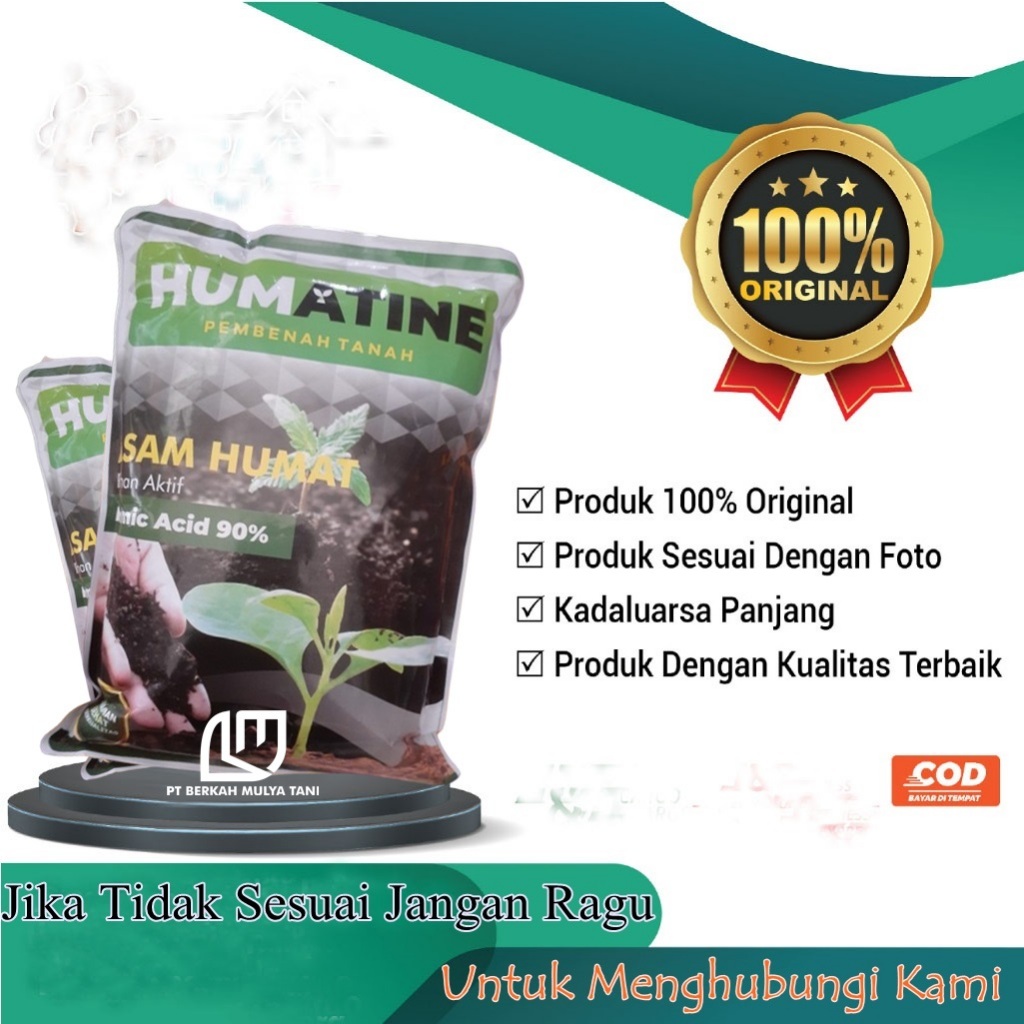 Jual Humatine Pupuk Pembenah Tanah Organik Asam Humat 1 Kg 90% Humic Acid | Shopee Indonesia