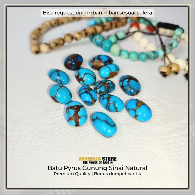 Jual Batu Pirus NTE Pyrus Firus Gunung Sinai Mesir | Shopee Indonesia