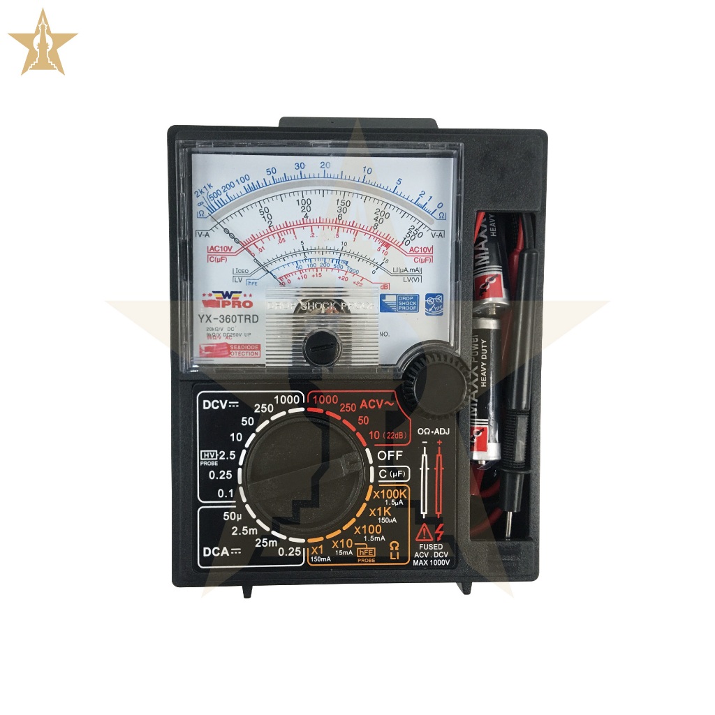 Jual Multitester Multimeter Avometer Analog Wipro YX-360TRD Original ...