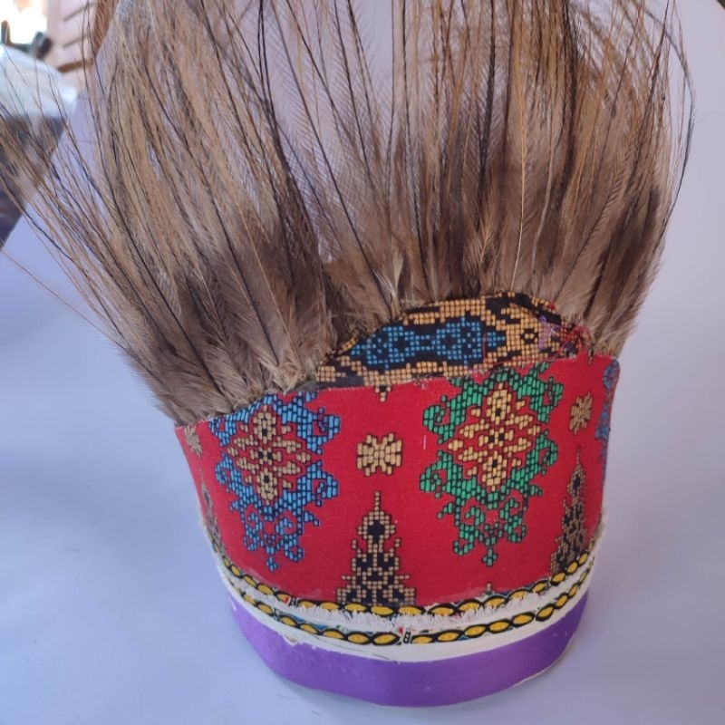 Jual Topi Mahkota Adat Papua Bulu Kaassuuari Ikat kepala | Shopee Indonesia