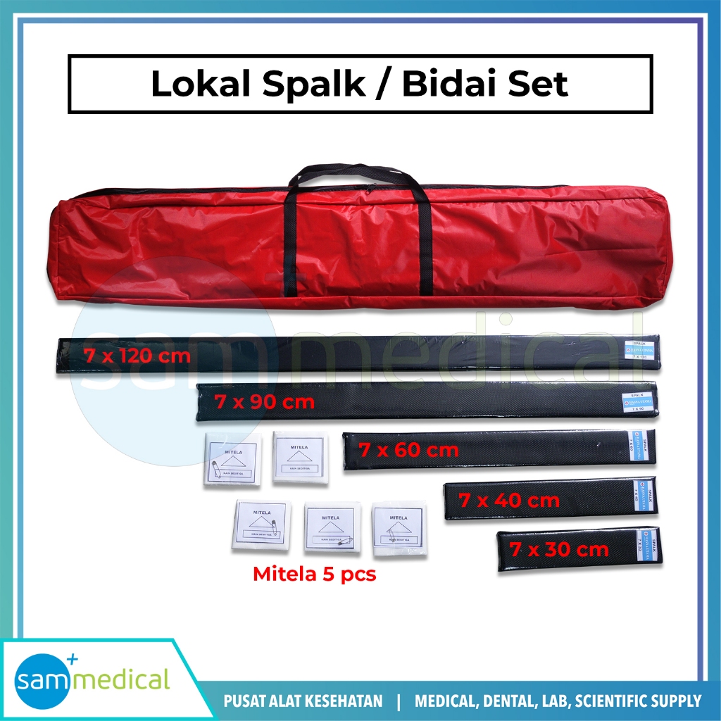 Jual Lokal Spalk / Bidai Set / Splak Set Mitela / Bidai Spalk Kayu Set Patah Tulang / Cedera ...