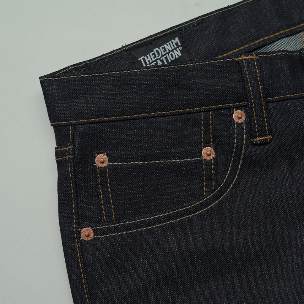 Jual The Denim Station - Arjuna 15oz New Superior Deep Indigo Denim ...