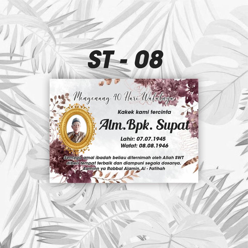 Jual Sticker Tahlilan, Tahlil Pengajian Mengenang 40 Hari/ 100 Hari ...