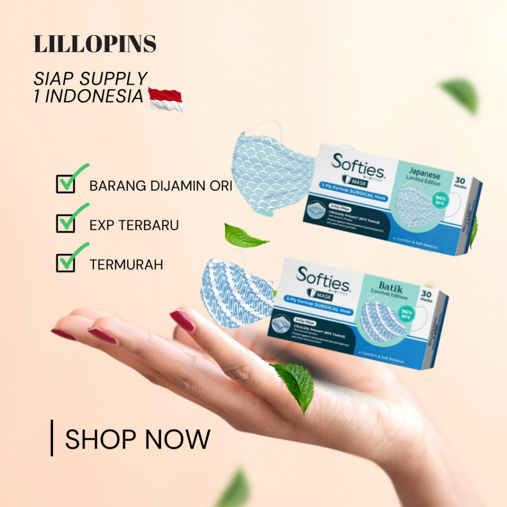 Jual Softies Mask Surgical 3ply motif isi 30pcs | Shopee Indonesia