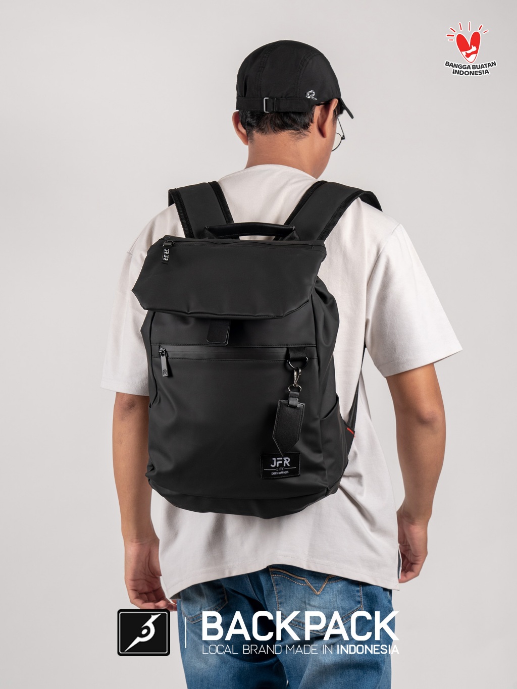 Jual JFR Bond Backpack - Ransel Bahan Bimo PVC JBAG22 | Shopee Indonesia