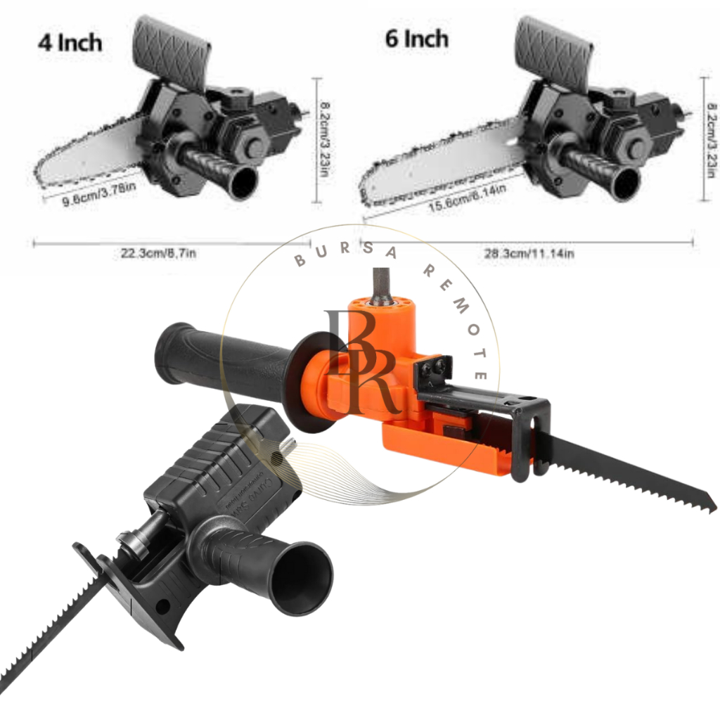 Jual ADAPTER CONVERTER MATA BOR CHAINSAW / JIGSAW PORTABLE GERGAJI ...