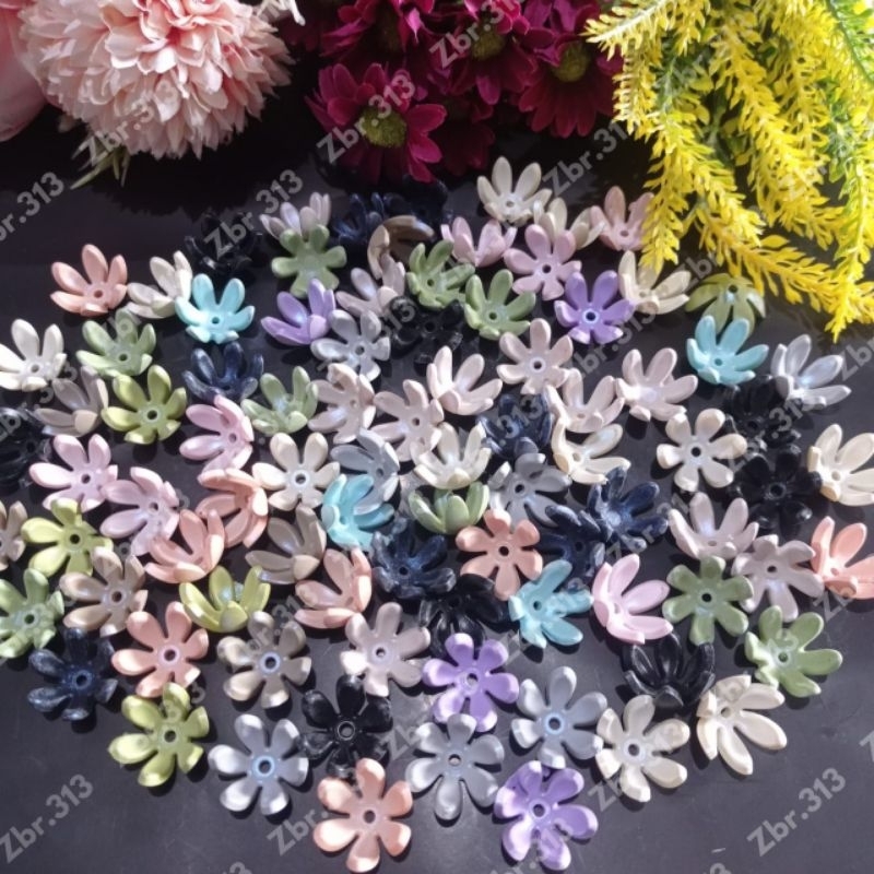 Jual Manik Kelopak / Manik hias//Manik/monte Akrilik//monte froasted ...