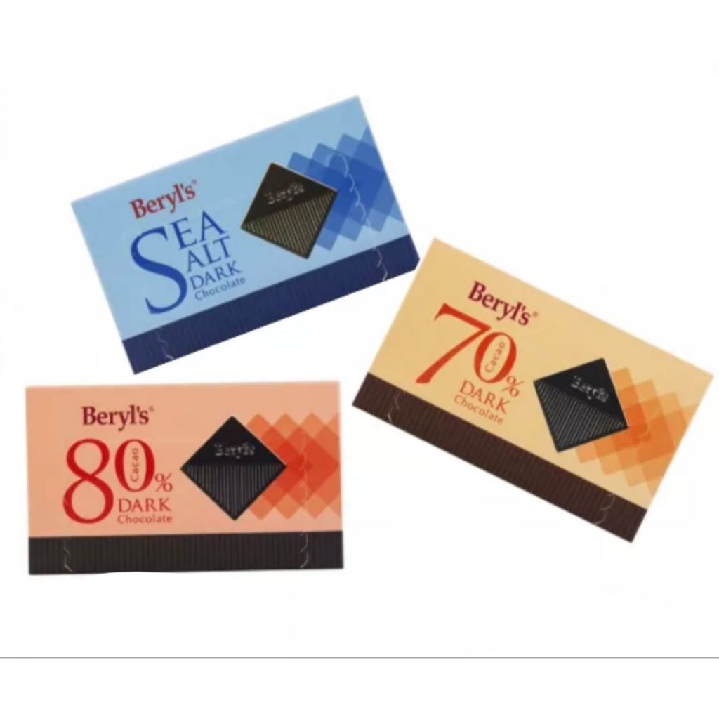 Jual BERYLS SEA SALT DARK CHOCOLATE 80/BERYLS CHOCOLATE 70/COKELAT ...