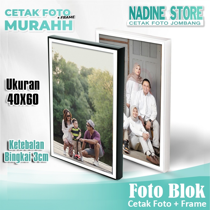 Jual Cetak Foto + Bingkai Fiber Block Murah 40X60 cm Tinggal Tempel ...
