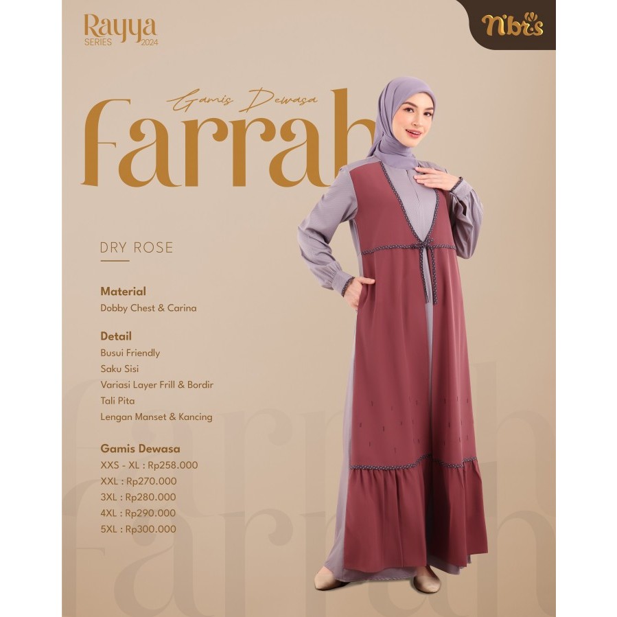 Jual RAYYA SERIES 2024 SERIES FARRAH GAMIS KOKO COUPLE TERBARU | Shopee ...