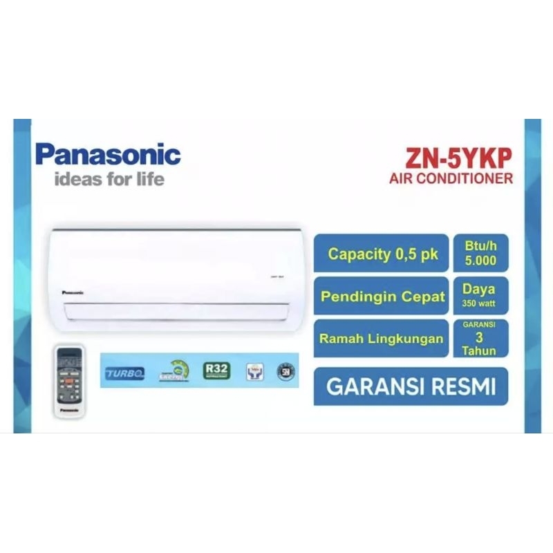 Jual AC PANASONIC 1/2 PK ZN5YKP | Shopee Indonesia