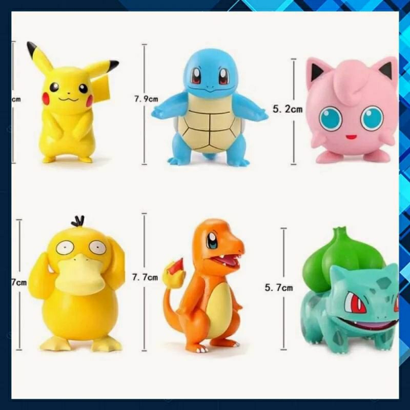 Jual Action Figure Karakter Pokemon 6 PCS | Shopee Indonesia