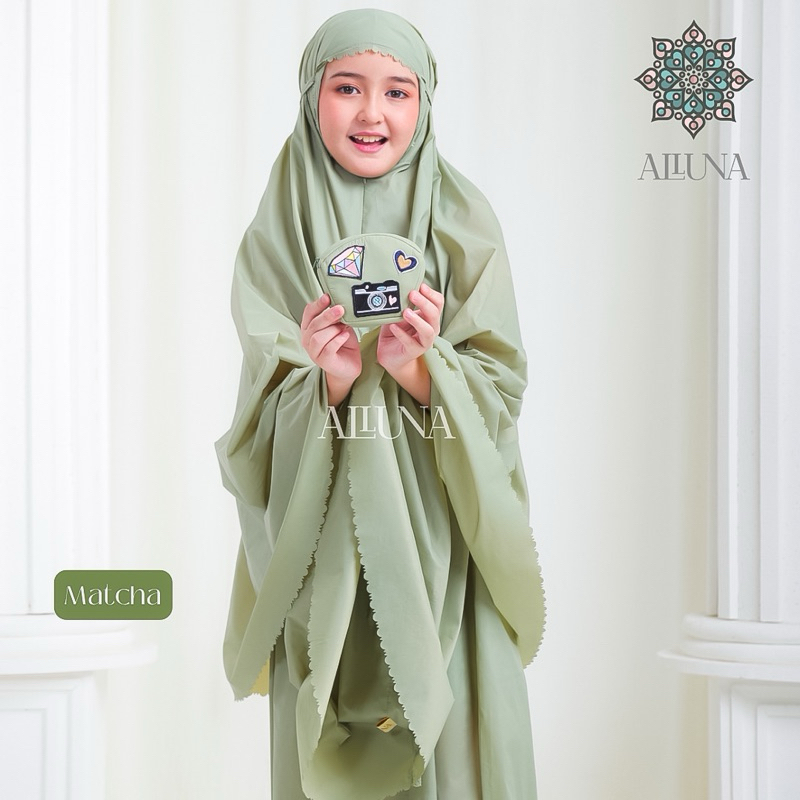 Jual ALLUNA - Mukena Anak Mini Travel Parasut Korea Premium Kids ALANA ...