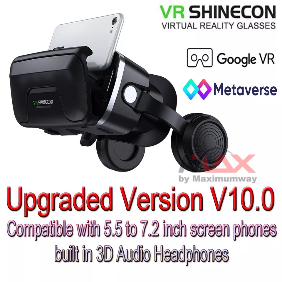Jual Terbaru Shinecon G4EA Versi 1 Kacamata VR Virtual Reality 3D Build ...