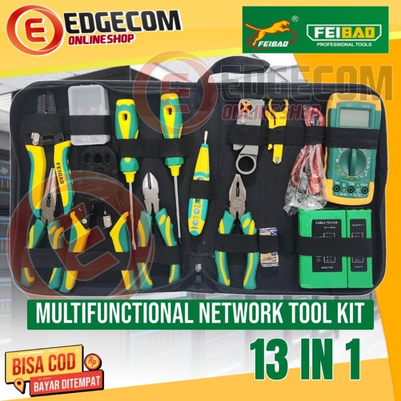 Jual TOOLKIT NETWORK REPAIR 13 IN 1 TOOL KIT LAN RJ45 MULTIFUNCTIONAL ...