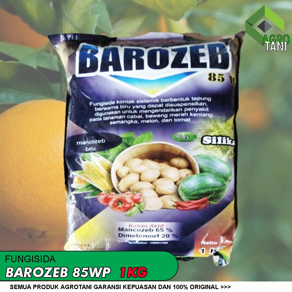 Jual FUNGISIDA BAROZEB MANCOZEB BIRU + SILIKA 85 WP KEMASAN 1 KG ...