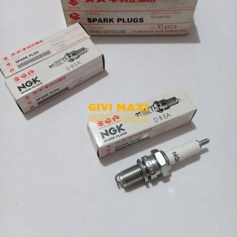 Jual BUSI MOTOR NGK D8EA THUNDER 250 DR 200 GL PRO SCORPIO Z CB NMAX ...