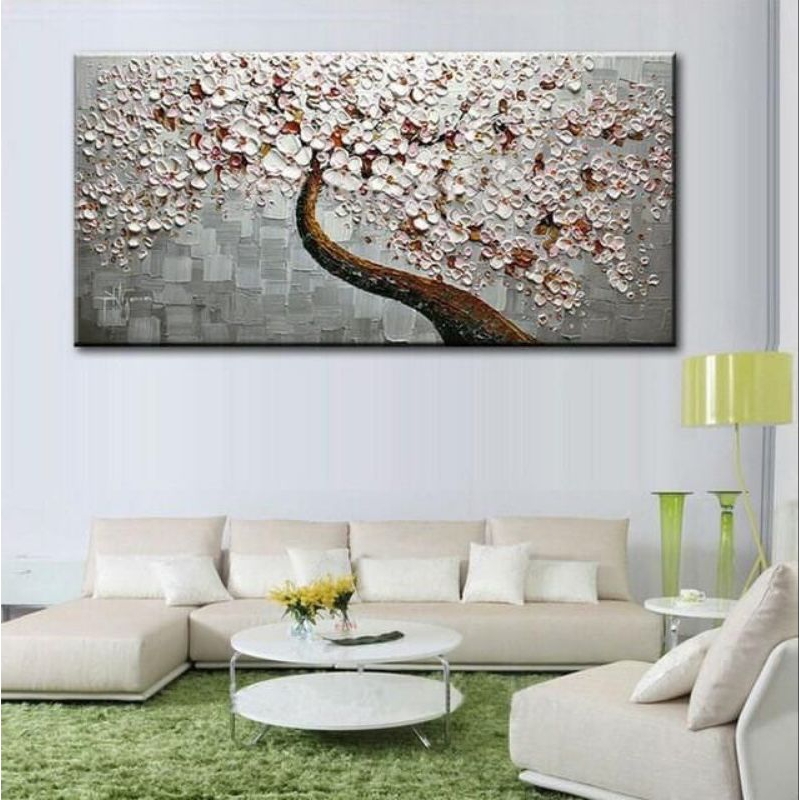 Jual hiasan dinding lukisan dinding lukisan pohon lukisan texture ...