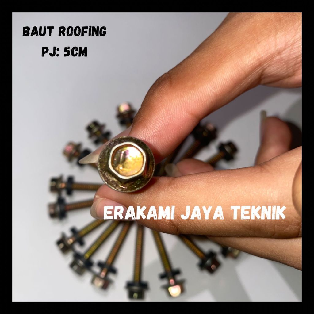 Jual BAUT ATAP ROOFING 12 X 50 ISI 100 PCS/ SEKRUP ATAP BAJA RINGAN ...