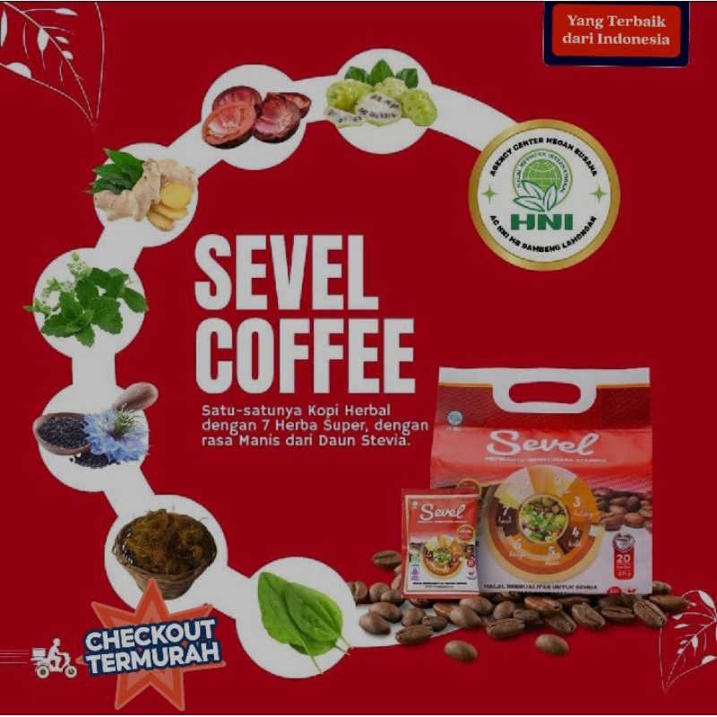 Jual Kopi Sevel Stevia || Kopi 7 Elemen HNI isi 10 dan 20 Sachet ...