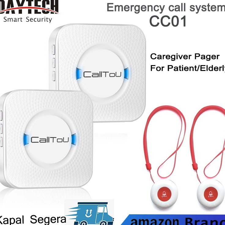Jual Bestseller DiQ Daytech CC1 Bell Panggilan Nirkabel Bell Wireless Nurse Calling System untuk ...