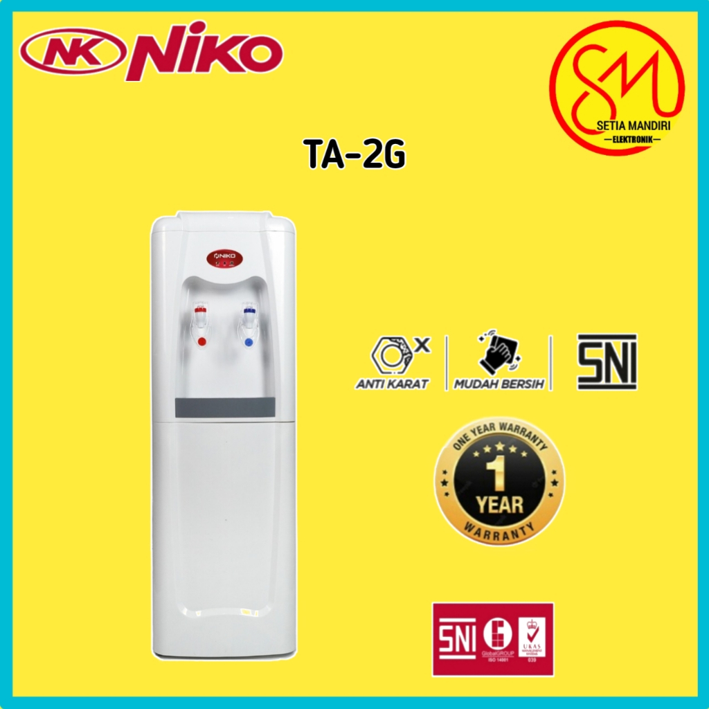 Jual DISPENSER NIKO TINGGI GALON ATAS PREMIUM TA-2G 2 KRAN PANAS NORMAL ...