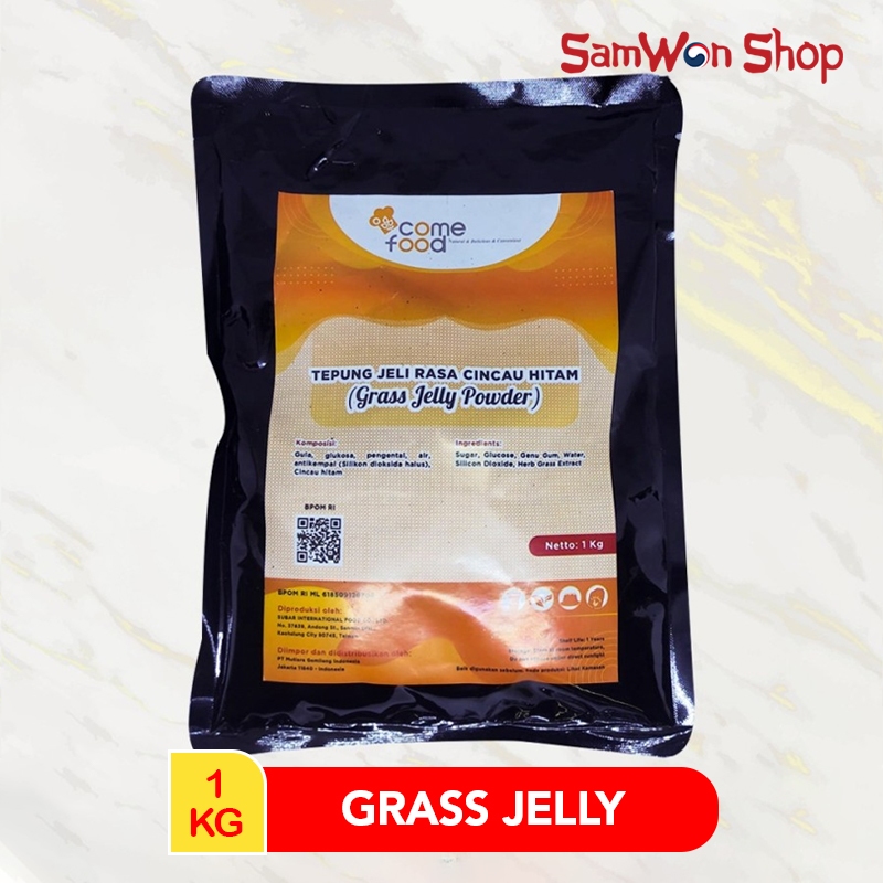 Jual GRASS JELLY POWDER 1 KG - BUBUK TOPPING CINCAU JELLY IMPORT ...
