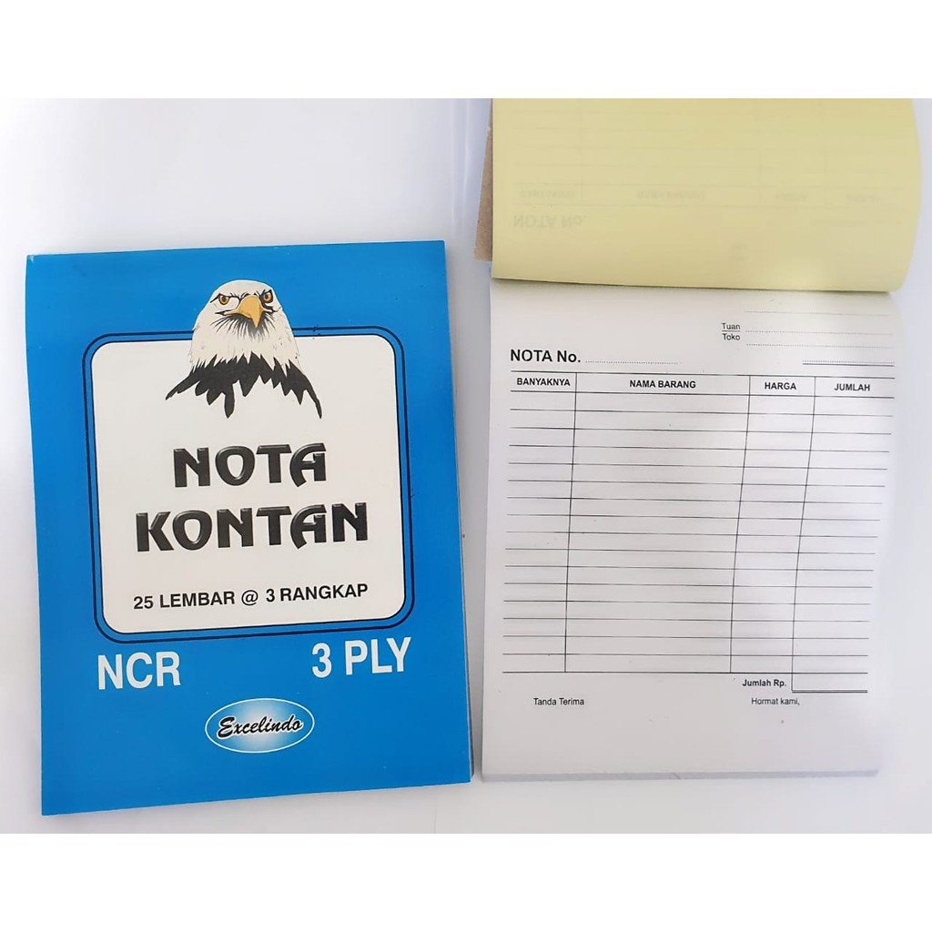 Jual Buku Nota Kontan Kecil 3 Ply / nota kontan 3 rangkap kecil ...