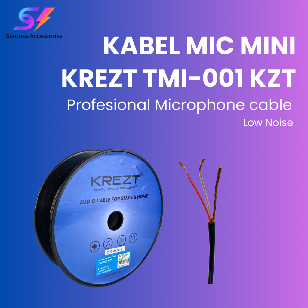 Jual Kabel Mic Mini KREZT TMI 001 KZT Original | Kabel Mic Mini OFC Low ...