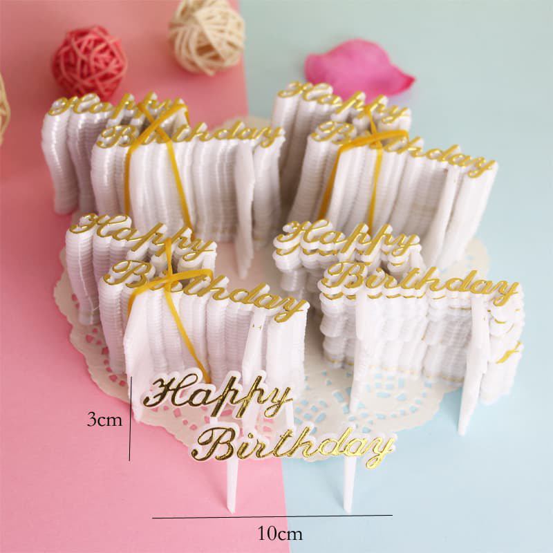 Jual topper HBD mini 100pcs | Shopee Indonesia
