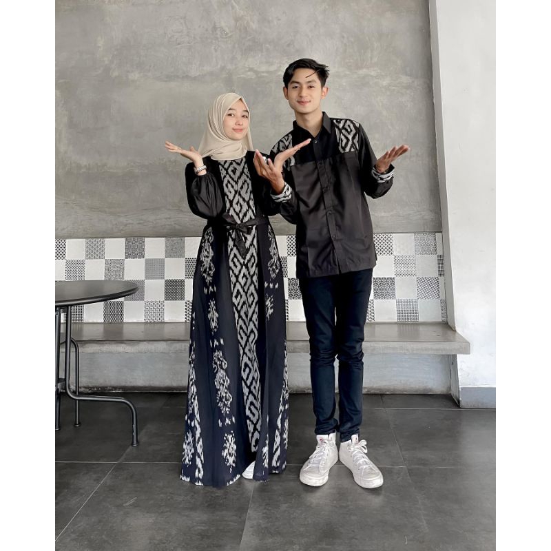 Jual SET COUPLE BAJU TENUN ETNIK KOMBINASI TERBARU, BAJU KONDANGAN BAJU LEBARAN KEKINIAN ...