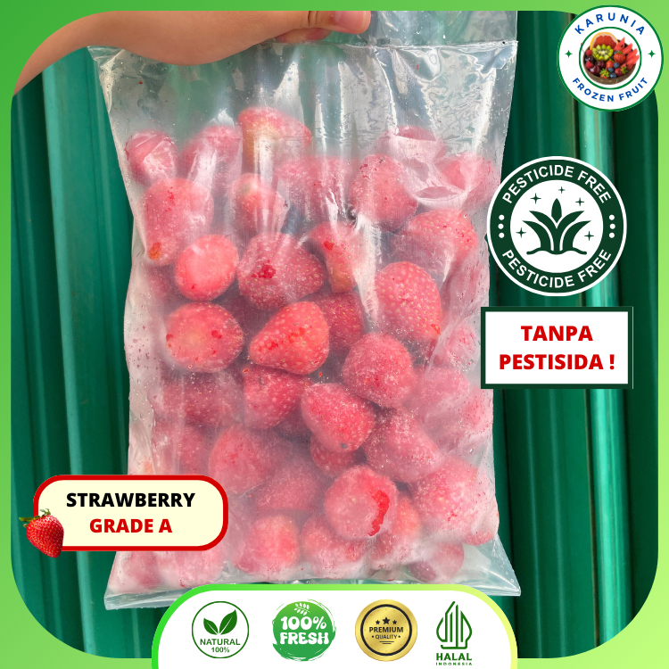 Jual TERMURAH STRAWBERRY FROZEN PREMIUM GRADE A 1KG/ BUAH BEKU ...