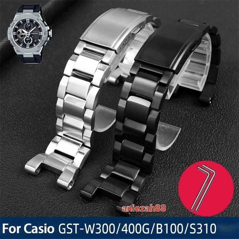 Jual Tali Jam Tangan Casio G-Shock GST 300 GST-310 GST-400 GST-B100 ...