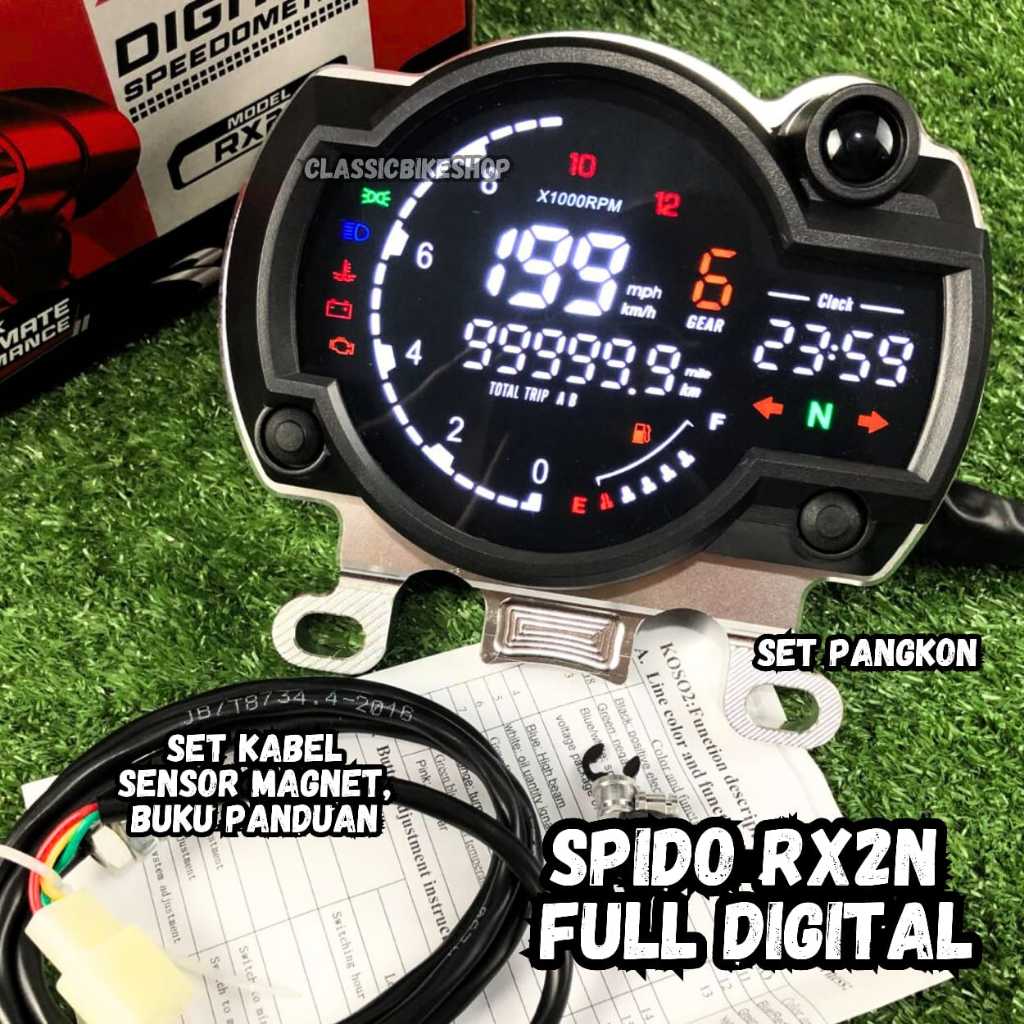 Jual SPEEDOMETER KOSO RX2N RX 2N PANGKON SPIDO KOSO RX2 SPIDOMETER PANGKON BRAKET SPIDO KOSO ...