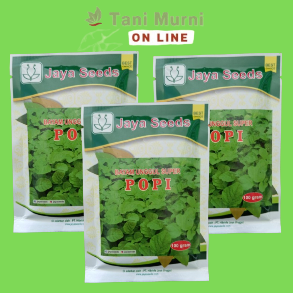 Jual Benih Bayam Unggul Super POPI Jaya Seeds 100 Gram | Shopee Indonesia