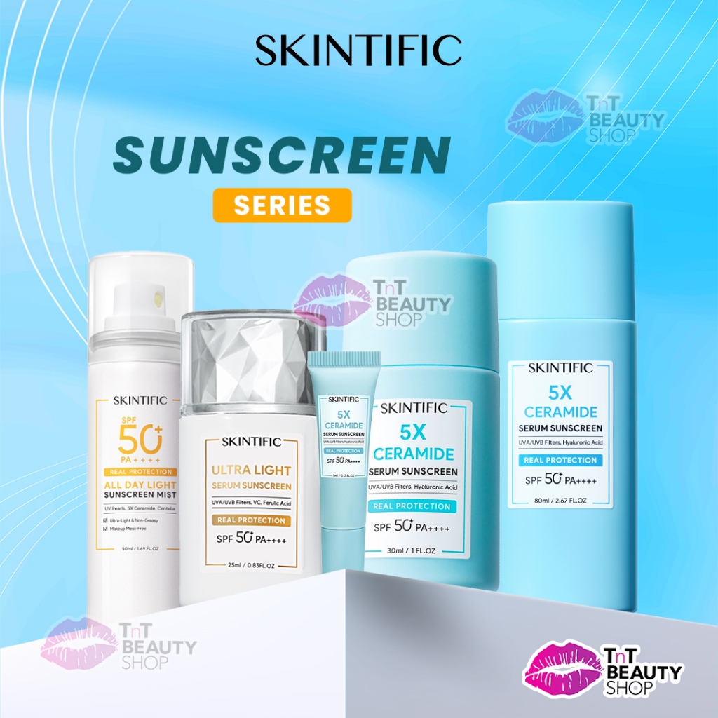 Jual SKINTIFIC Sunscreen SERIES | All Day Light Sunscreen Mist ...