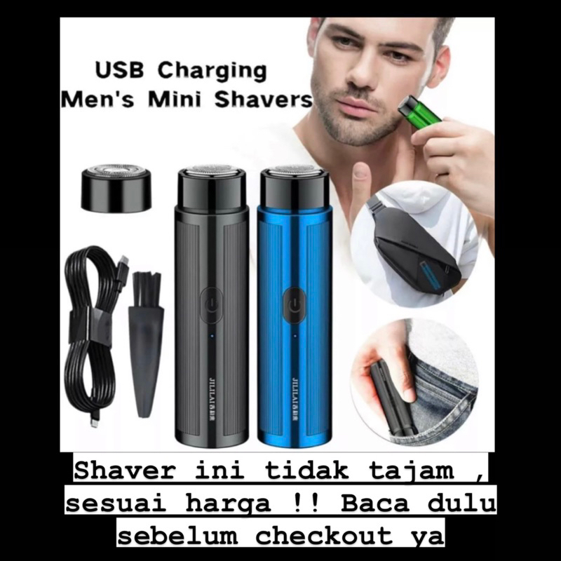 Jual ( KKM ) Alat Cukur Elektrik Portable Mini Cukur Kumis Jenggot Bulu ...
