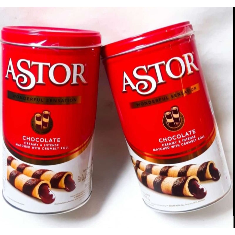 Jual Astor Mayora Kaleng 330gr - Wafer Roll Coklat | Shopee Indonesia