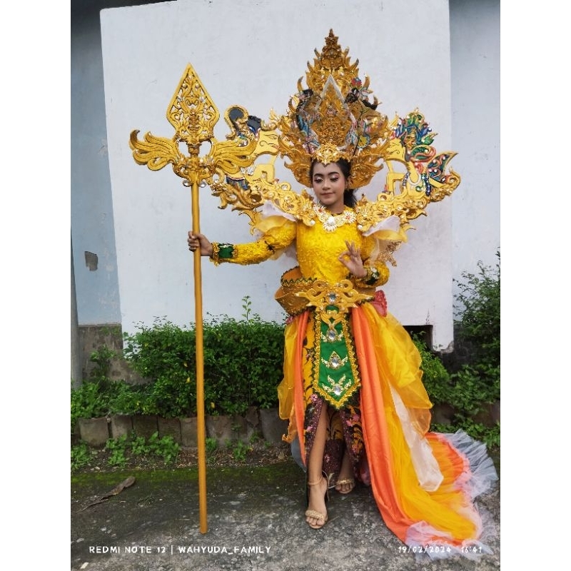Jual kostum karnaval tema wayang rama shinta ( mahkota, pundak,sayap ...