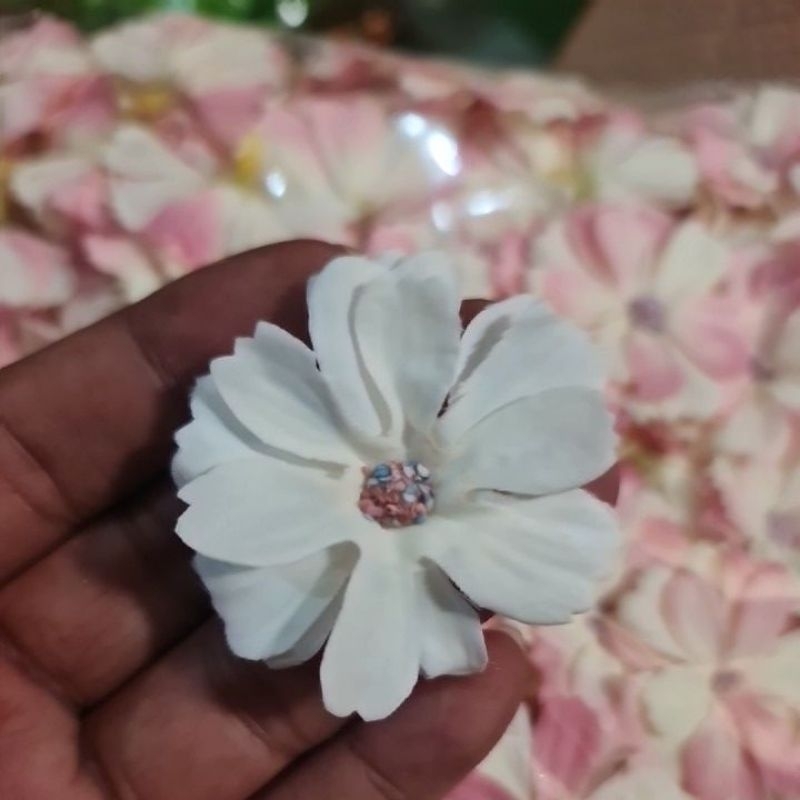 Jual KS30 Daisy 4cm kelopak bunga kepala satuan head flower mawar rose ...