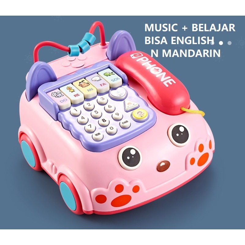 Jual NEW TERBARU 2021 / MAINAN ANAK MOBIL HP TELPHONE MUSIC CAR / LED ...