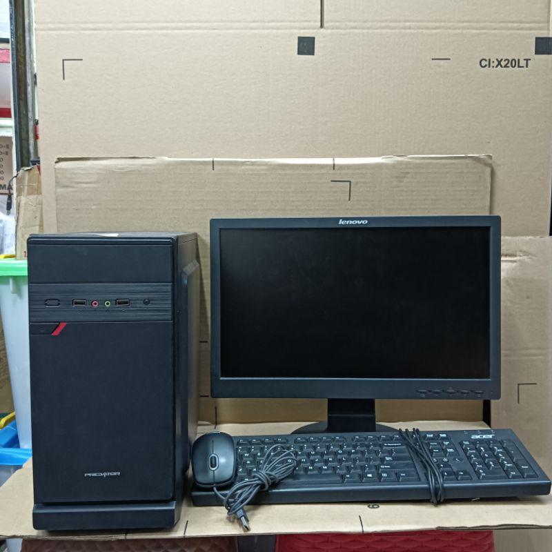 Jual Paketan PC Rakitan Core i5 4670 RAM 8GB SSD 256GB Monitor 19 INCH ...
