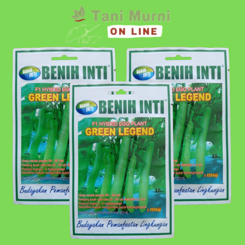 Jual Benih Terong GREEN LEGEND F1 Benih Inti 150 Biji | Shopee Indonesia