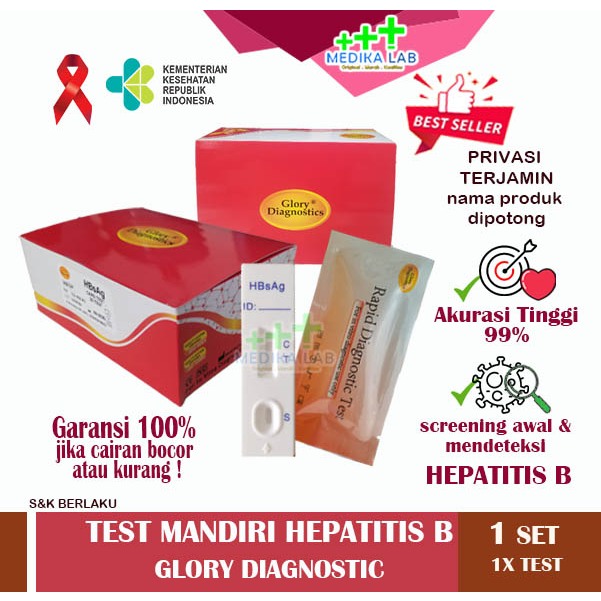 Jual Alat Test Hepatitis B / Hbsag Glory Diagnostic Test Mandiri ...