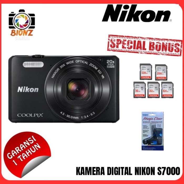 Jual CAMERA NIKON COOLPIX S7000 WIFI & NFC / CAMERA DIGITAL COOLPIX ...