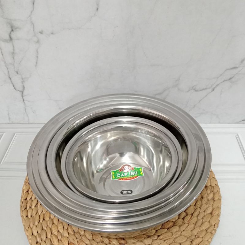 Jual BASKOM CAP IBU/ BASKOM STAINLESS STELL SERBAGUNA 1 PCS/ BASIN CAP ...