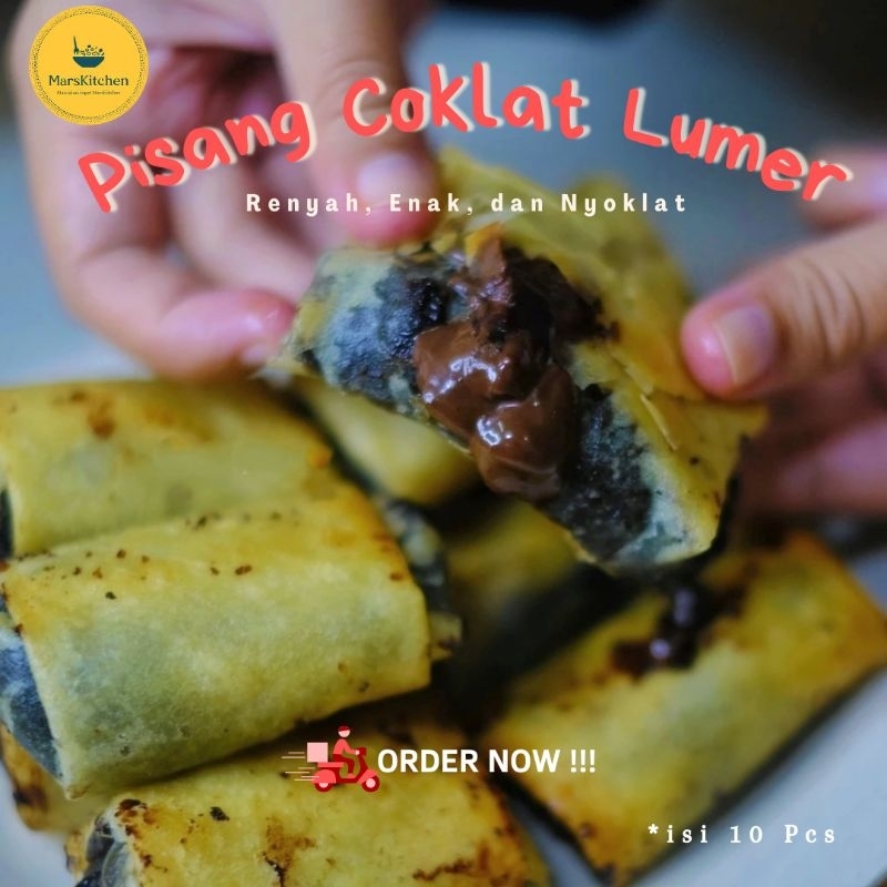 Jual Pisang Coklat Lumer isi 10 | Piscok | Piscok Lumer | Marskitchen | Shopee Indonesia