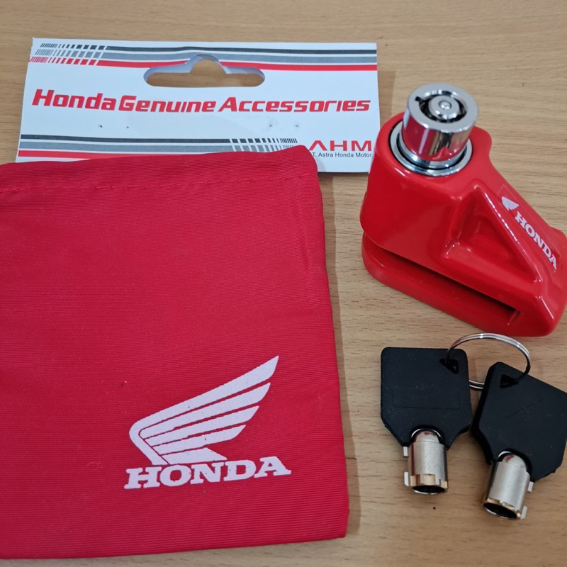 Jual Gembok Cakram Original HONDA Kunci Piringan Cakram Motor dan ...